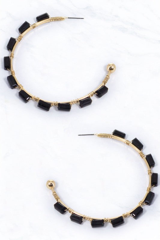 Large Hoop Earrings - Geaux Styles