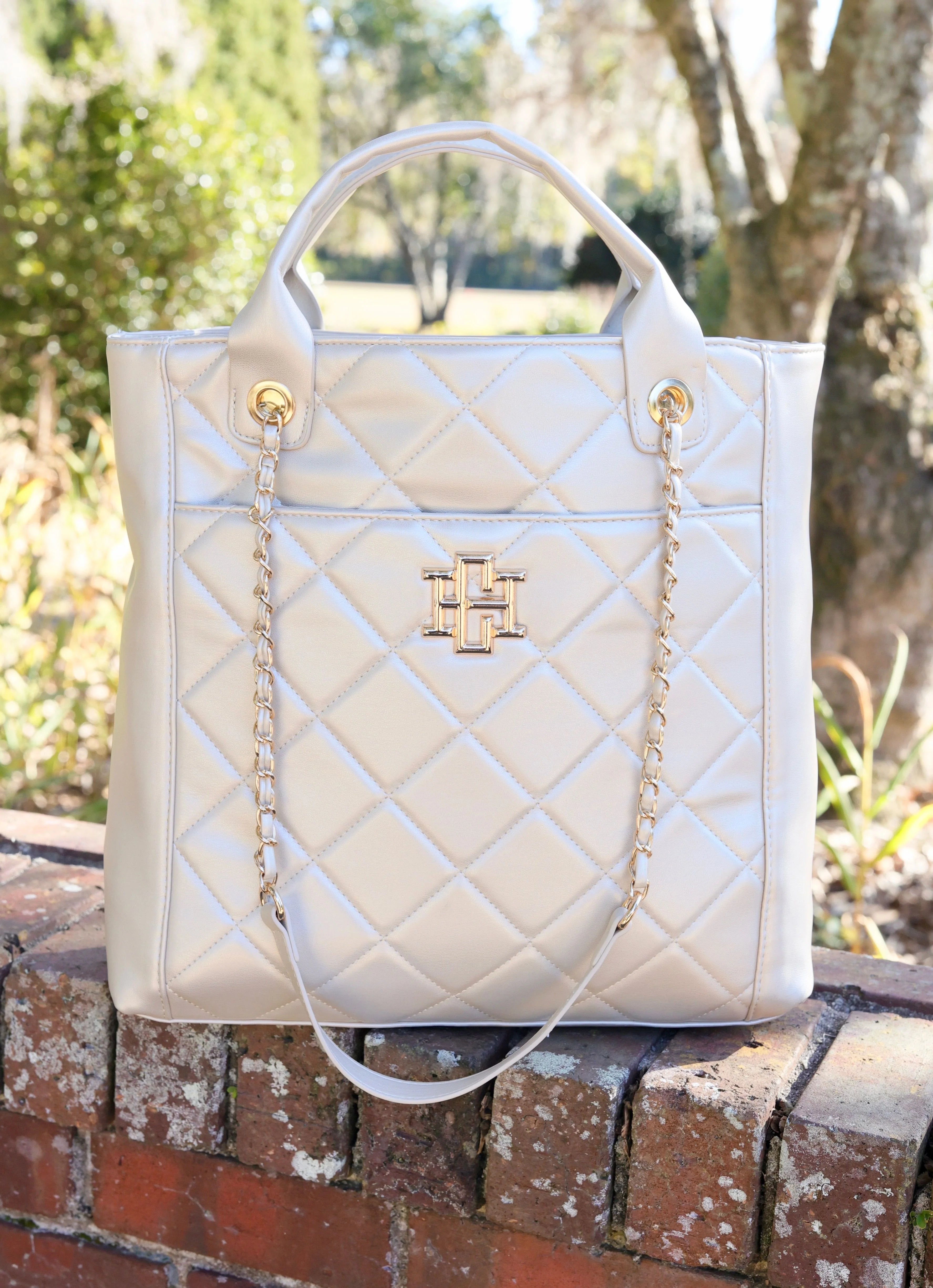 Caroline Hill Kinsey Tote pearl